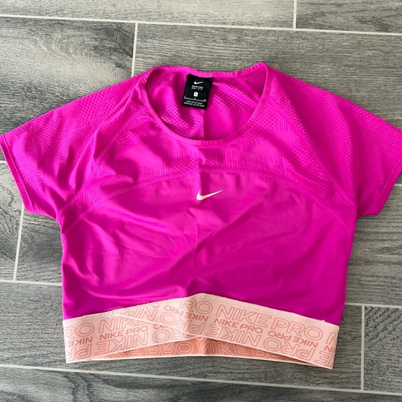 Nike | Tops | Nike Pro Crop Top | Poshmark